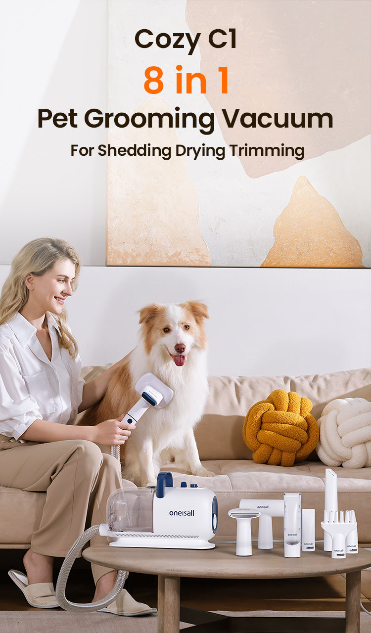 Oneisall Pet Vacuum | Pet Hair Trimmer | Pet Water & Food Dispenser ...