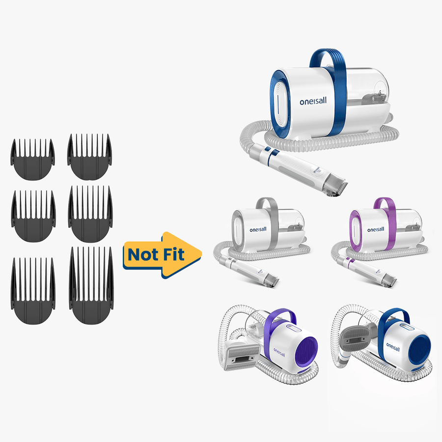 Oneisall Grooming Vacuum 6Pcs Attachment Guide Comb Guards – oneisall