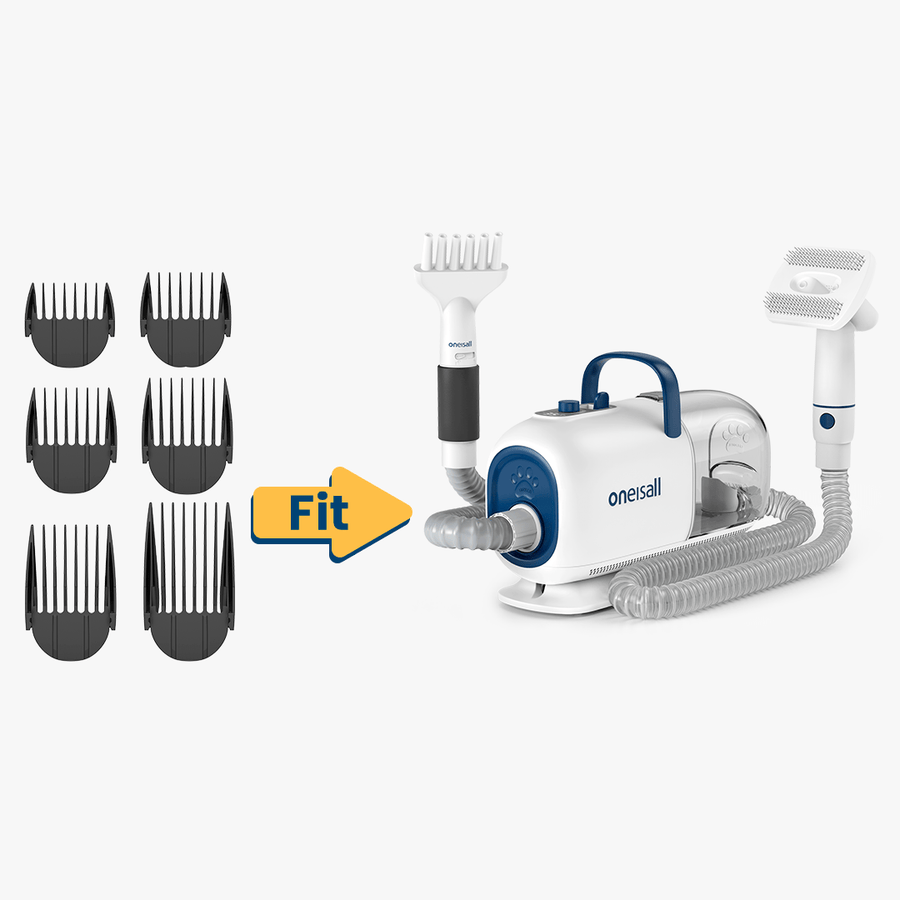 Oneisall Grooming Vacuum 6Pcs Attachment Guide Comb Guards – oneisall